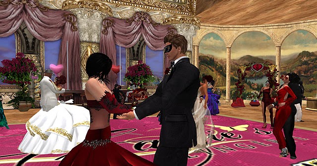 Orbis Secundus: Carrie's Lingerie Valentine Masquerade Ball - Second Life
