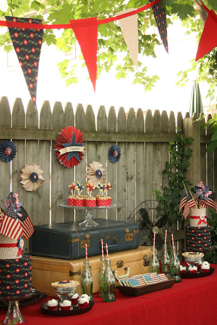 Cammi Lee Events: Party Inspiration: Vintage WWII Inspired 4th of July ...