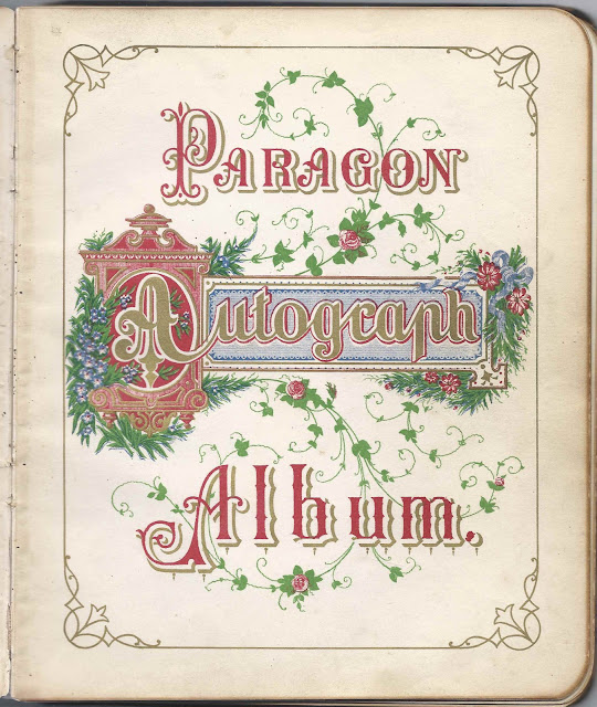 Heirlooms Reunited: 1880s Autograph Album of Elizabeth A. Sutton, Class ...