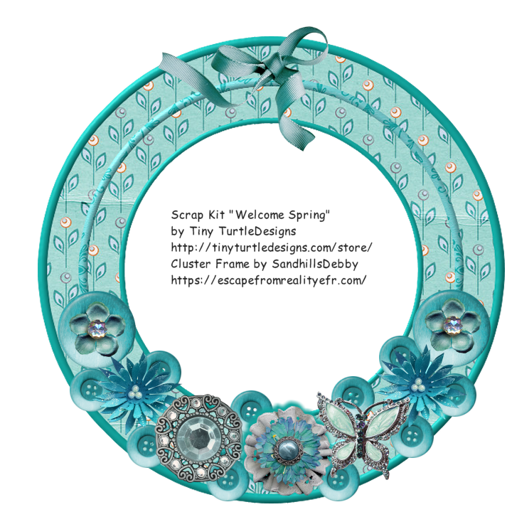 Escape From Reality Blog: FTU Cluster Frames "Welcome Spring"