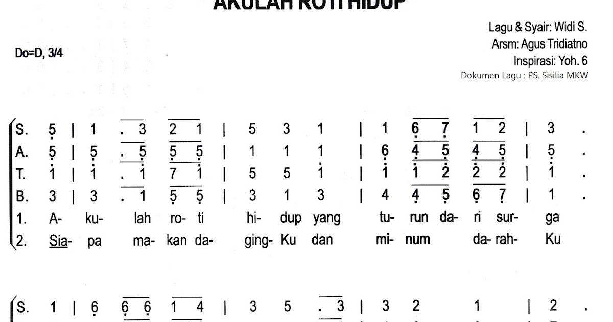 St Caecilia Choir Mkw: Akulah Roti Hidup