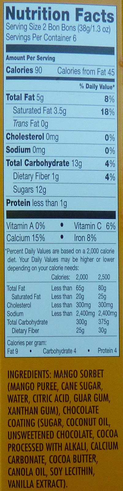 What's Good at Trader Joe's?: Trader Joe's Mango Sorbet Bon Bons with ...