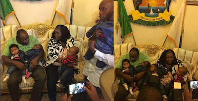 Wife of Gov. Dickson of Bayelsa, finally arrrives Nigeria, from the U.S ...