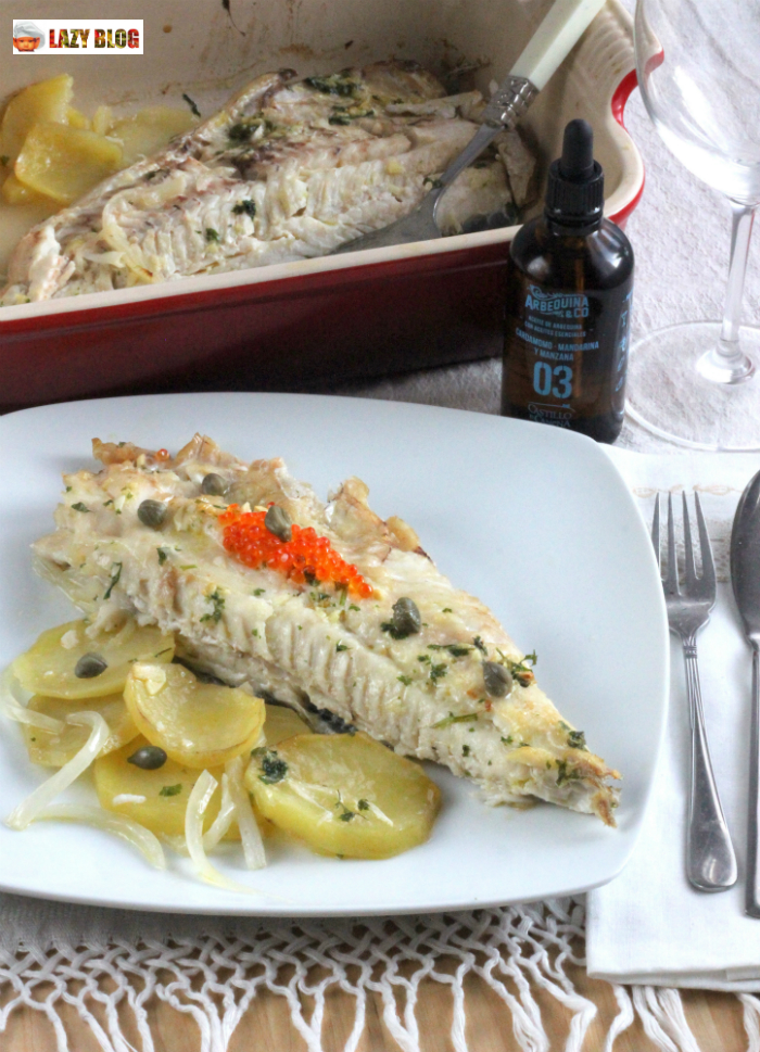 Abadejo al horno con un toque especial, receta de pescado