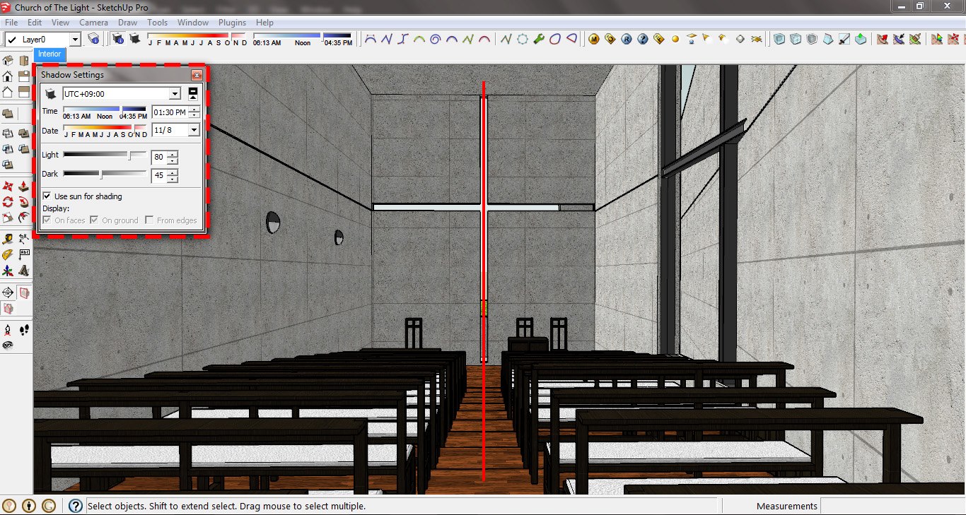 Tutorial V-Ray For Sketchup Interior 'Church Of Lite ' - Tadao Ando ...