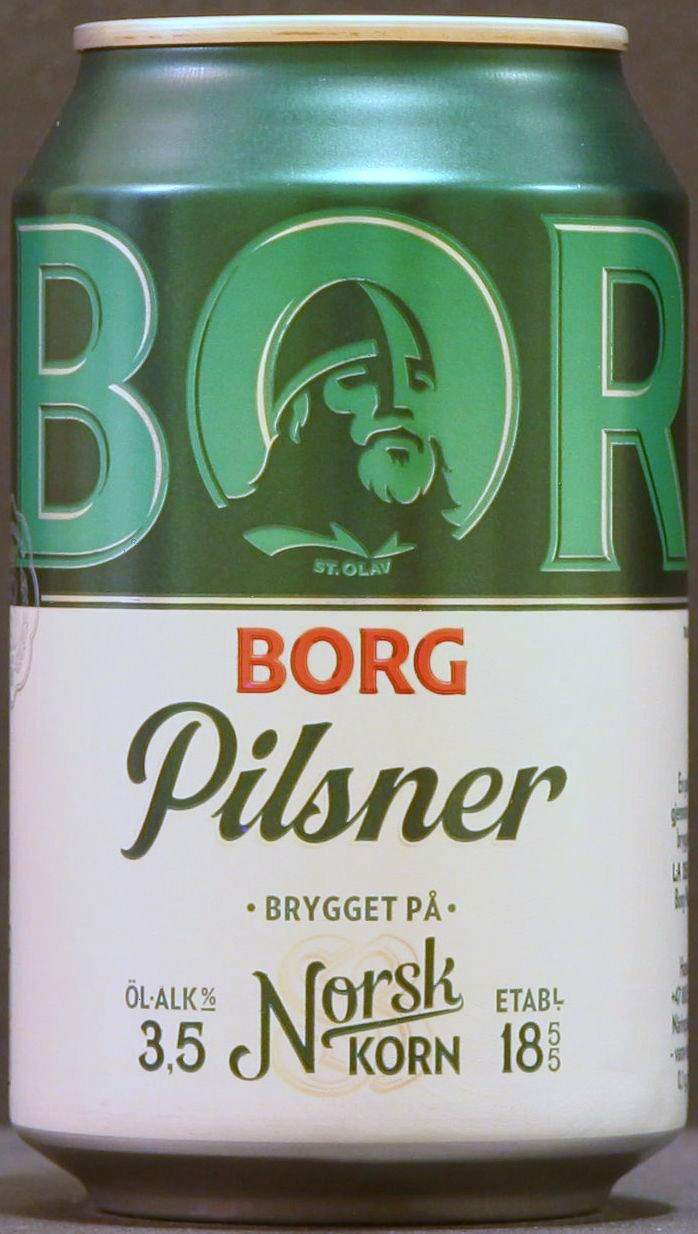 Burk-Bloggen: Borg Pilsner Öl·Alk% 3,5 (33 cl) : ny dekor