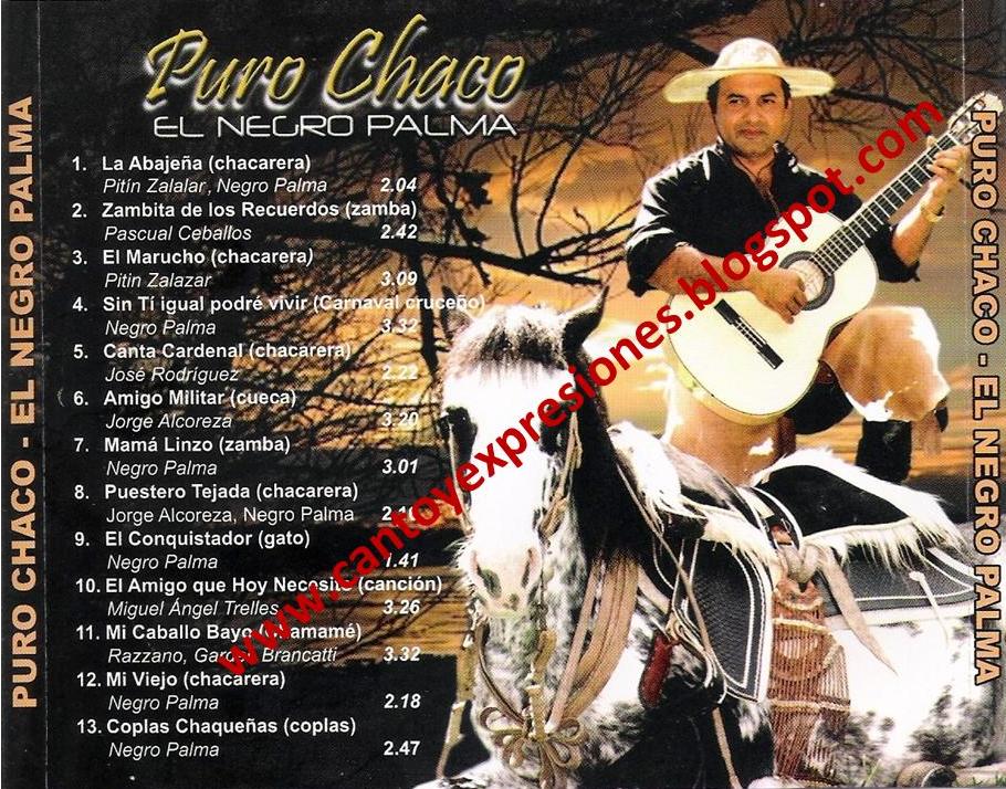 FOLKLORE DEL SUR DE BOLIVIA: NEGRO PALMA - "Discografia"