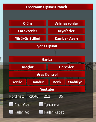 MTA SA F1 Freeroam GUI Scripti #3