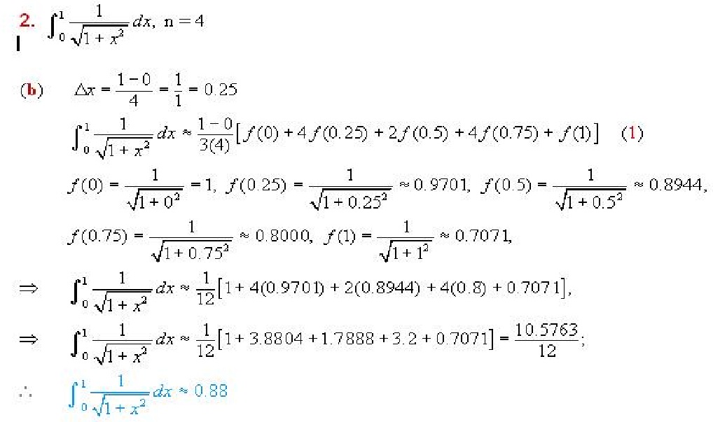 Teorema Fundamental Del Calculo: Regla de Simpson