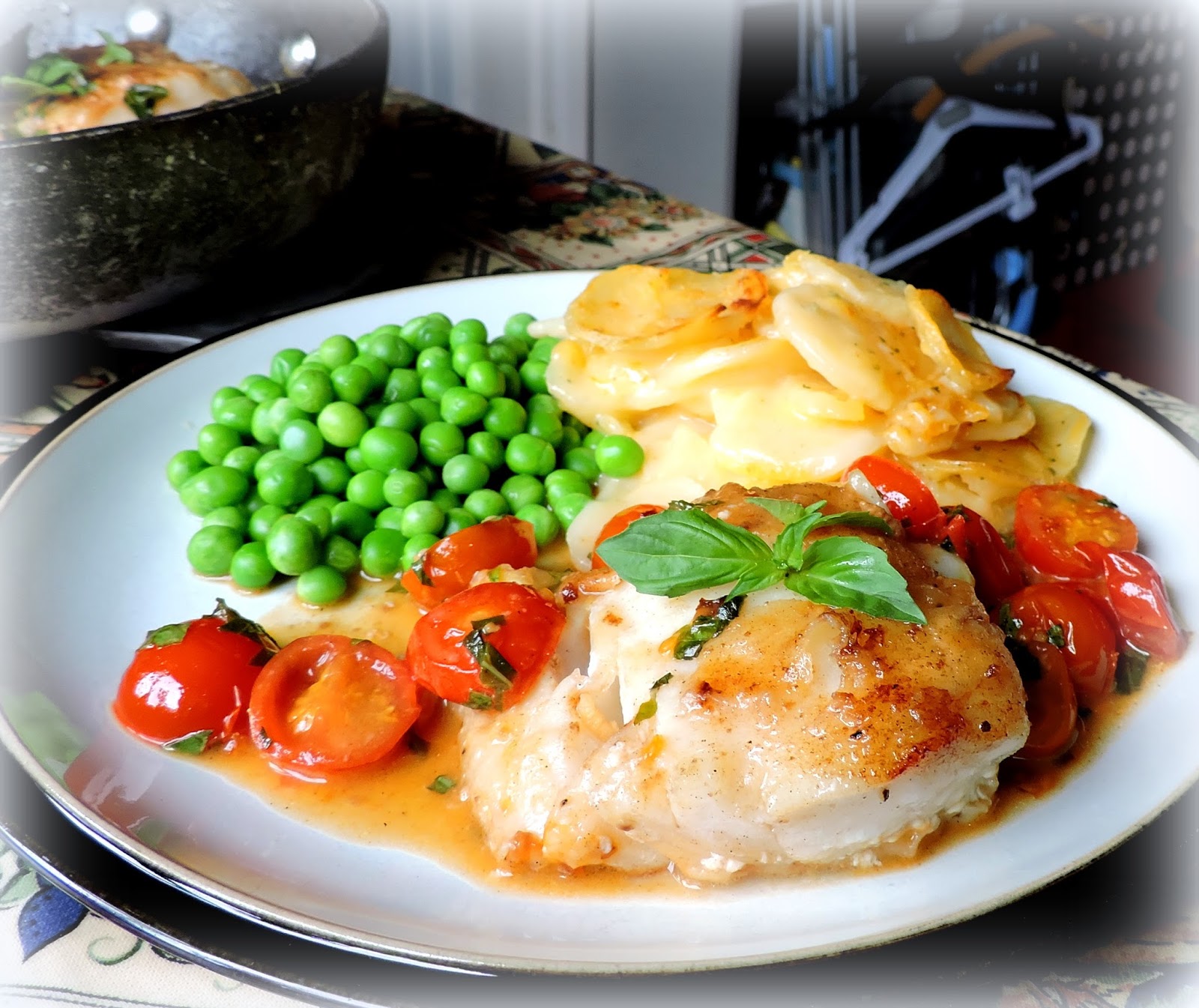 Tomato & Basil Sauced Cod | The English Kitchen