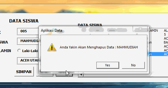 Tombol Hapus Userform Vba Excel 