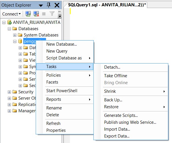 Cara Melakukan Backup Database pada SQL Server
