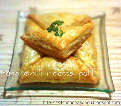 Spicy Tuna Ricotta Puff | Let's Bake and Have Fun