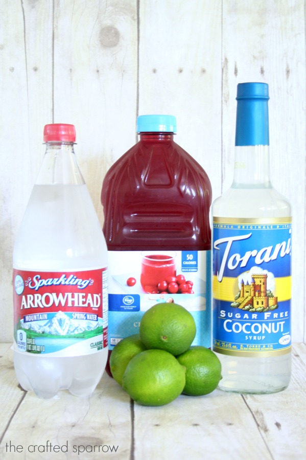 Cranberry Coconut Lime Sparkling Drink {made with Arrowhead Sparkling ...