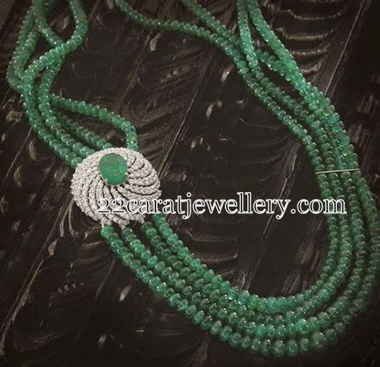 Colombian Emerald Beads Chain - Jewellery Designs
