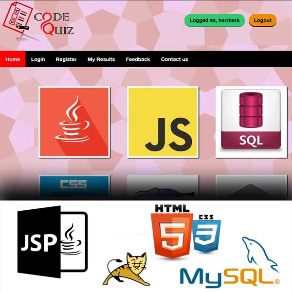 Codequiz Online Quiz Application Jsp Java Servlets Css3 Mysql Jdbc Apache Tomcat