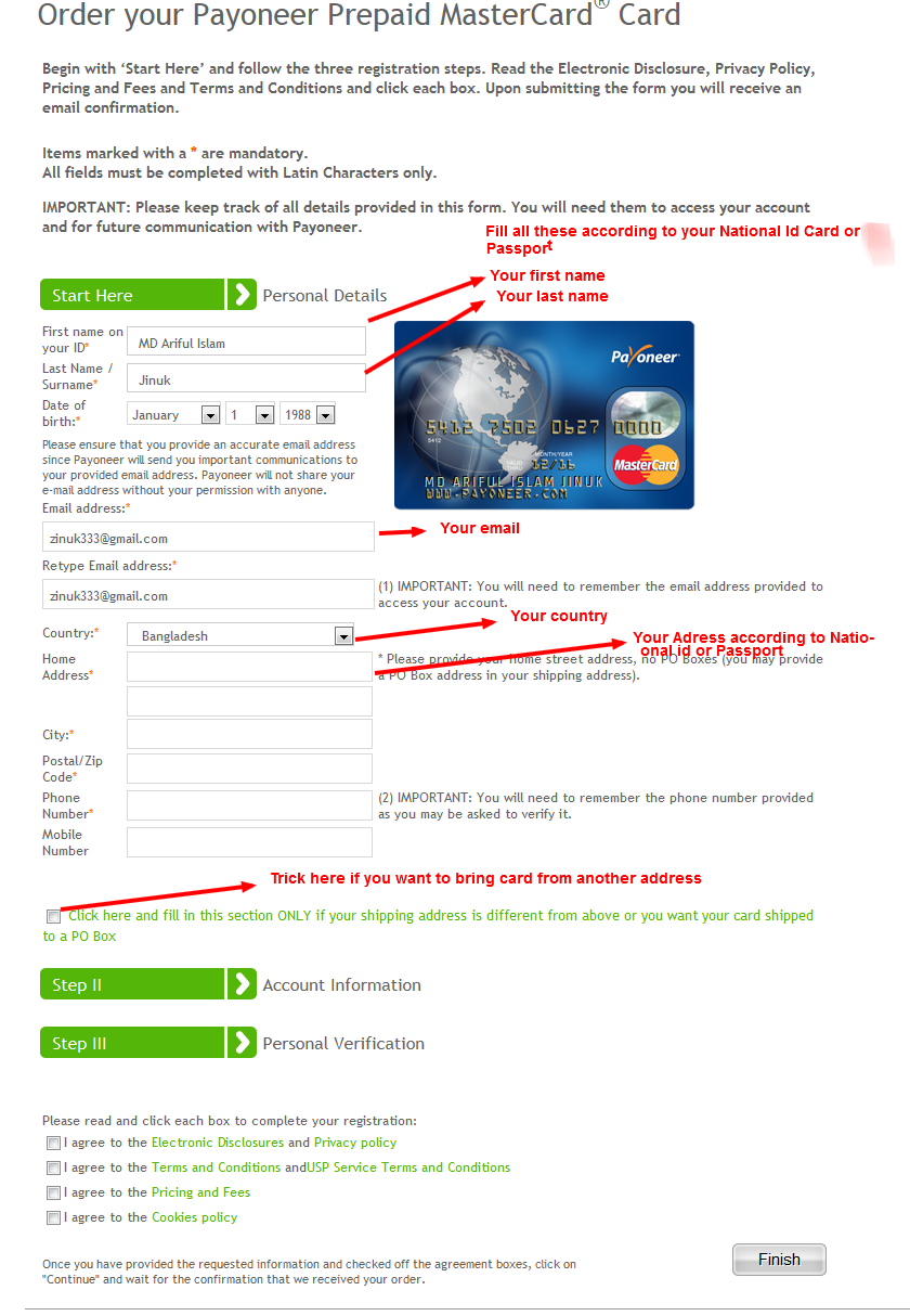 Get Payoneer Prepaid Master card with $25 bonus |Meet new technology