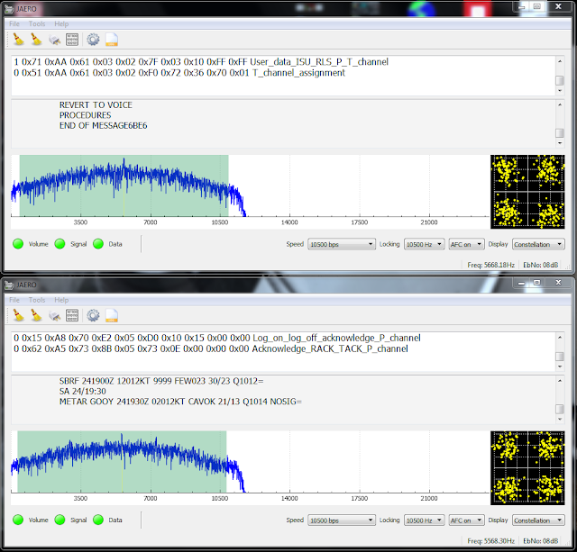 RadioCommunications: Inmarsat: SDRPlay / SDR-Console / JAERO