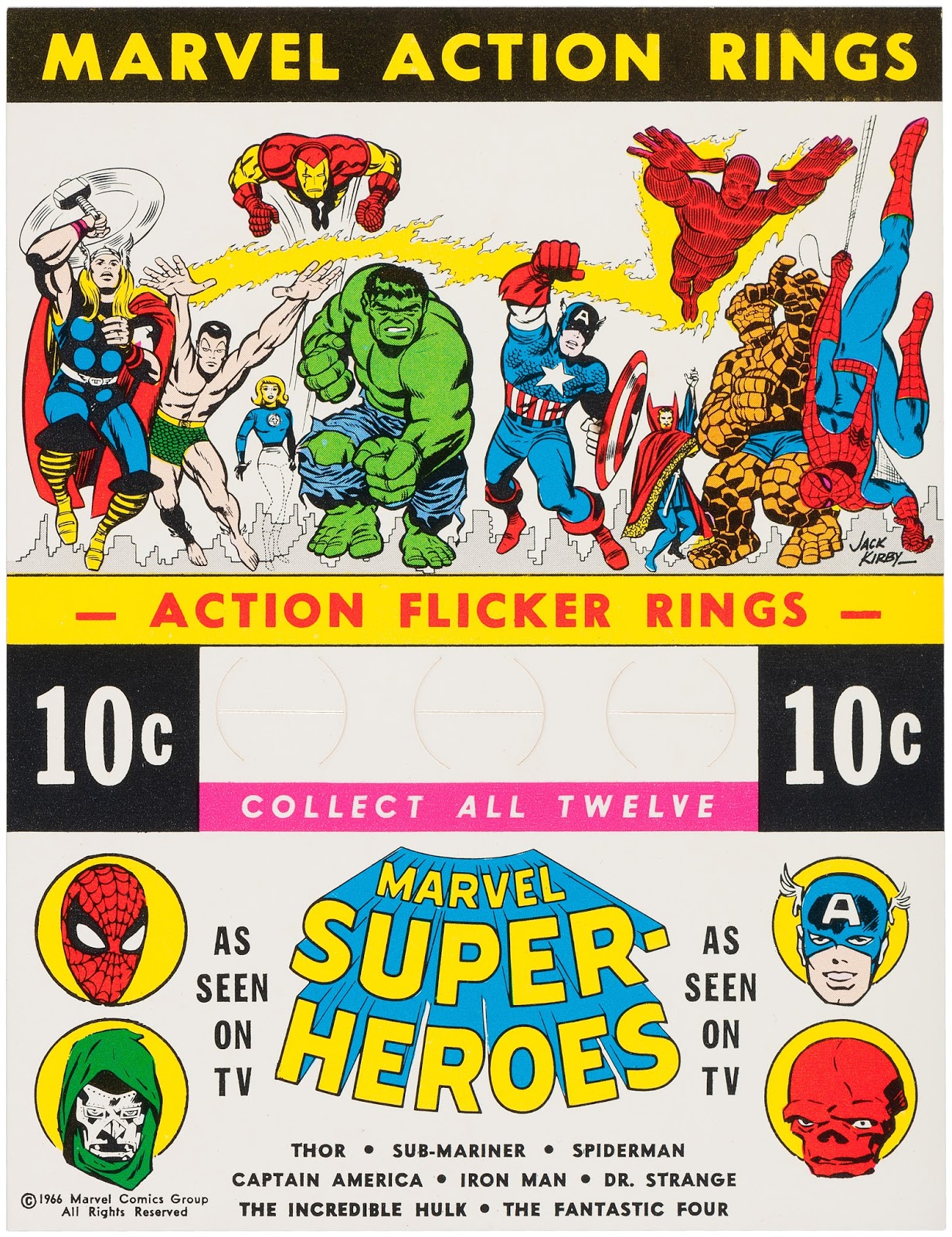Pop Culture Safari!: Pop Artfact: Vintage Marvel Comics "action ring ...