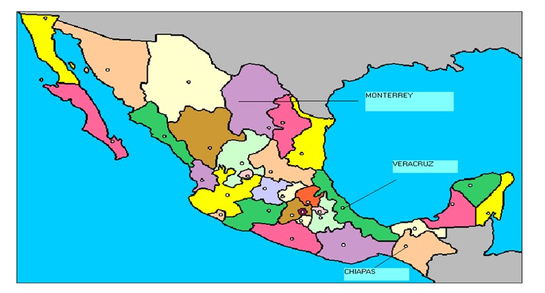 Mapa republica mexicana - Imagui