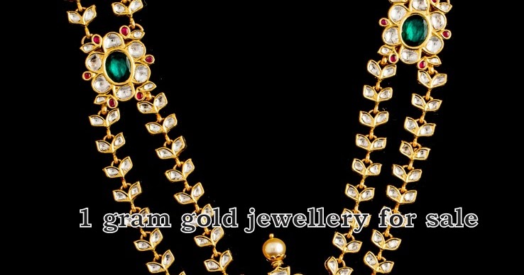 Indian jewellery: Two Layer Diamond Necklace With Lakshmi Pendant