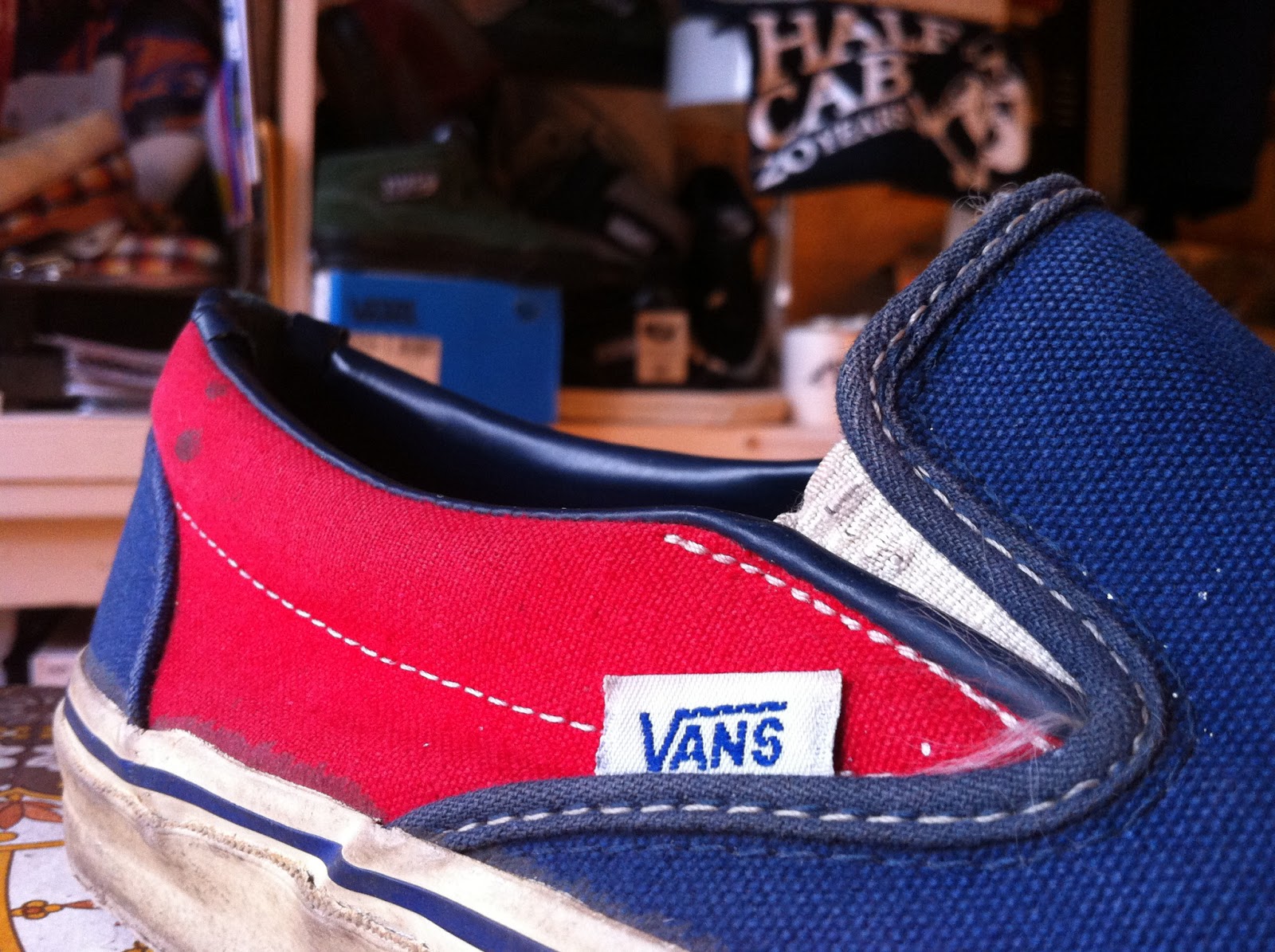 theothersideofthepillow: vintage VANS blue red blue DOGTOWN slip-on ...