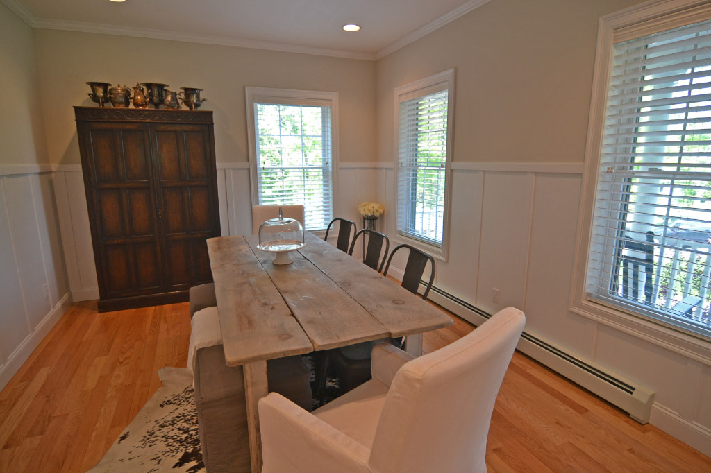 Deux Maison: Dining room completed.... $75 farm house table - shut the ...