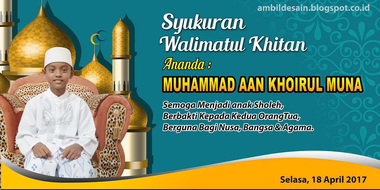 19+ Desain Banner Walimatul Khitan Cdr Background 19+ Desain Banner Walimatul Khitan Cdr Background
