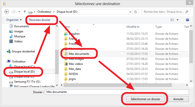 Informatique Beaujolaise: Windows 7, 8.1, 10: Déplacer Mes Documents ...