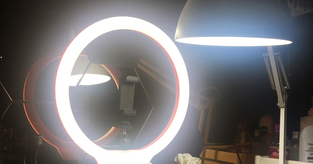LED Ring Light Dengan Handphone Holder Dan Cermin | Blog Sihatimerahjambu
