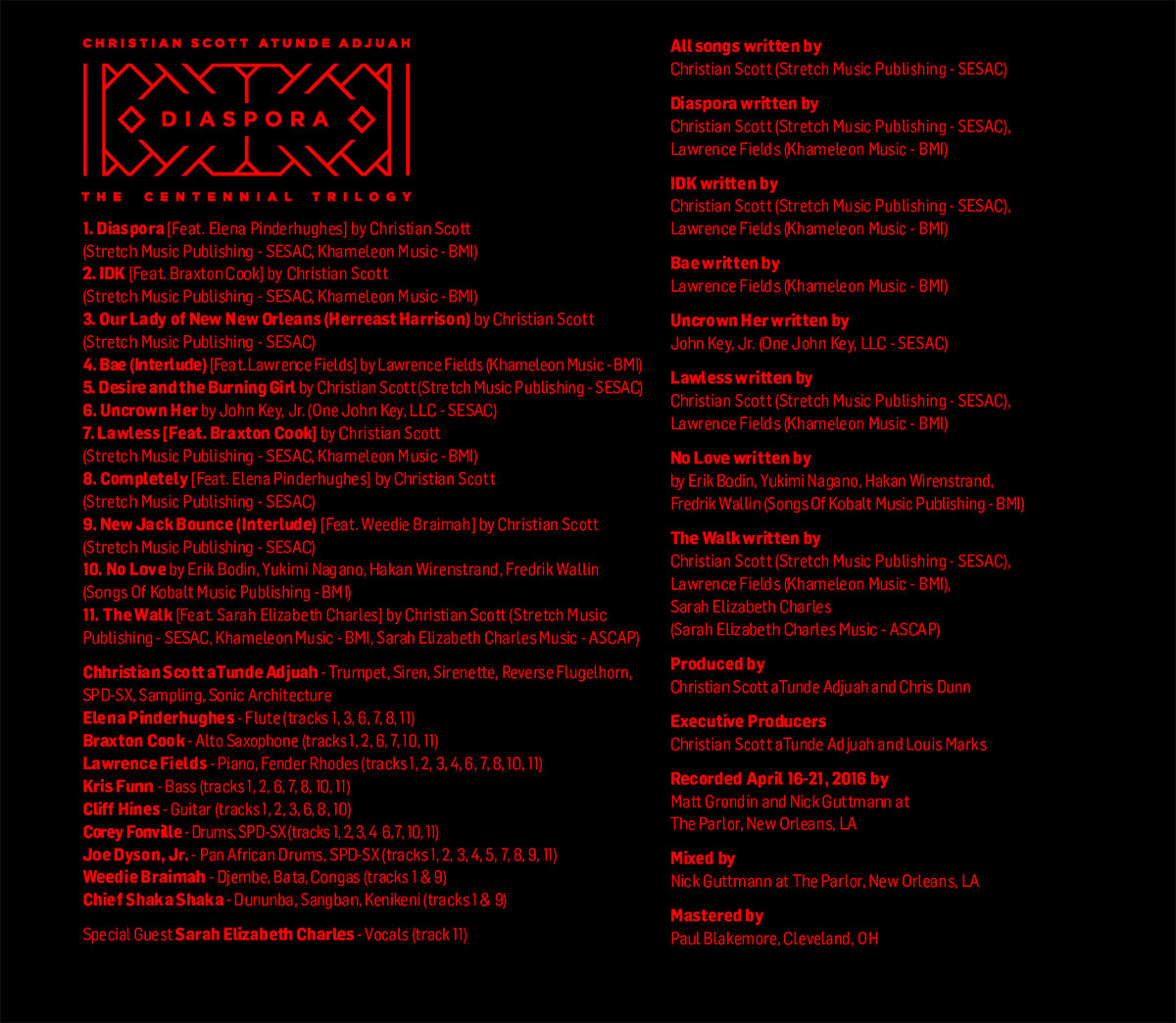 Republic of Jazz: Christian Scott aTunde Adjuah – Diaspora (ROPEADOPE ...