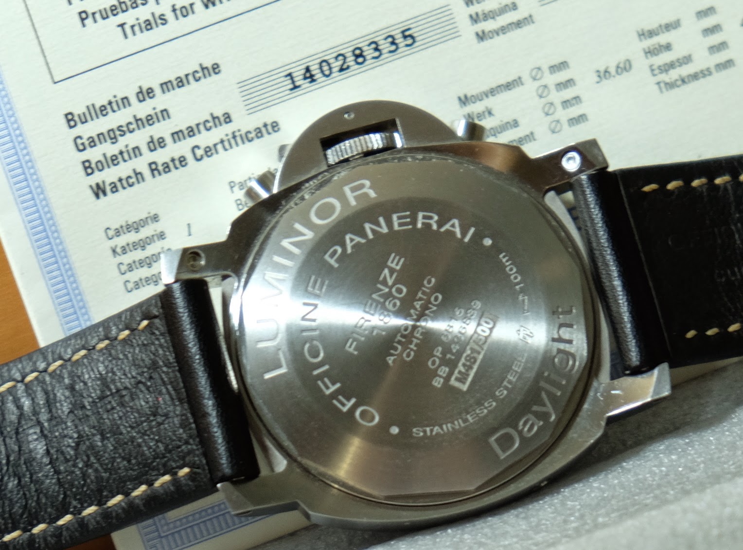 . H o b i J a m . : (SOLD) Panerai Pam356 Daylight Chronograph 'M'