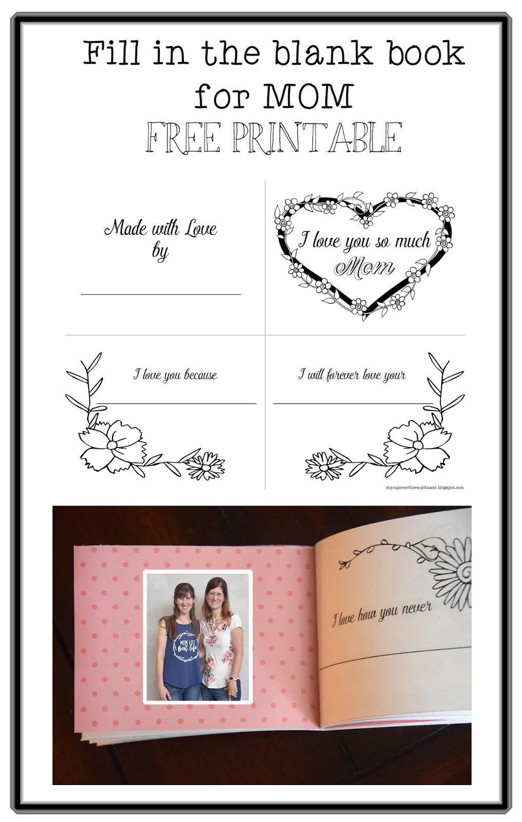 My Cup Overflows: Mother's Day Coloring Pages