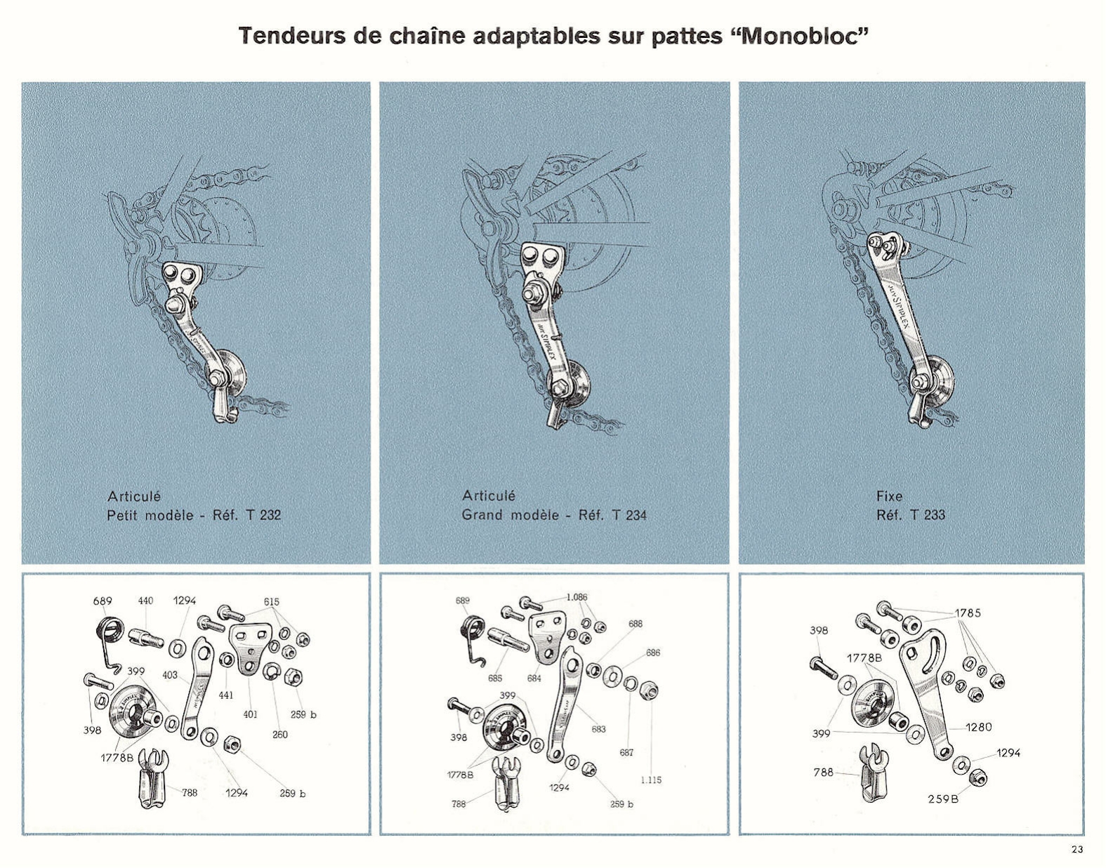 CATALOGUES SIMPLEX: SIMPLEX 1974