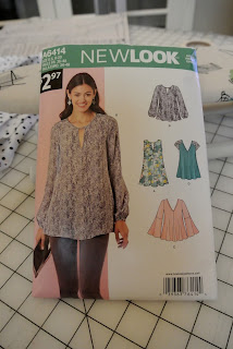 My Sewing Basket: New Look 6414; Lacy Sleeve Top