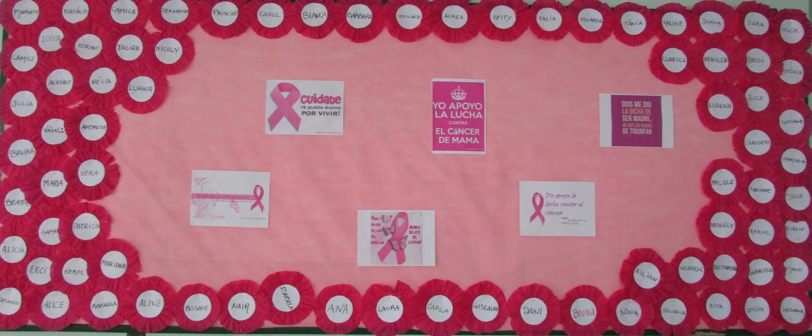 EEBJME: MURAL OUTUBRO ROSA