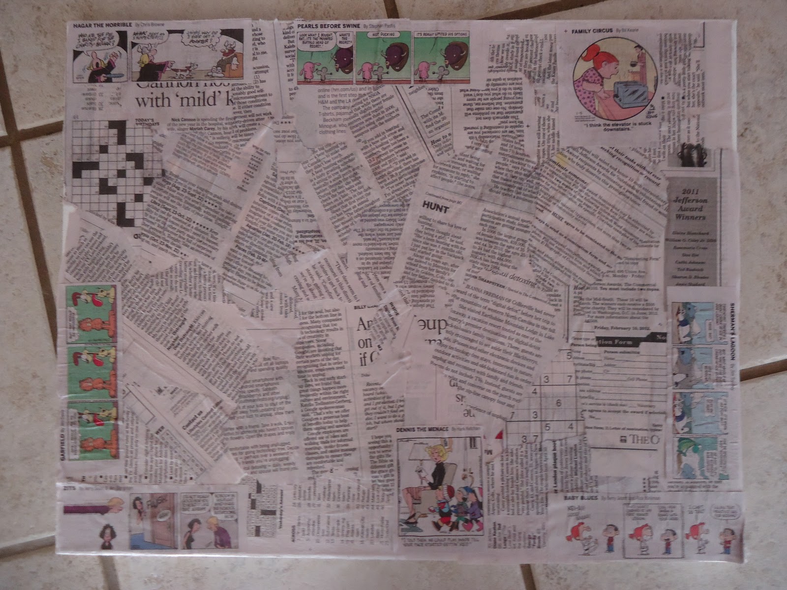 Nailed It!: Newspaper Art - Mixed Media