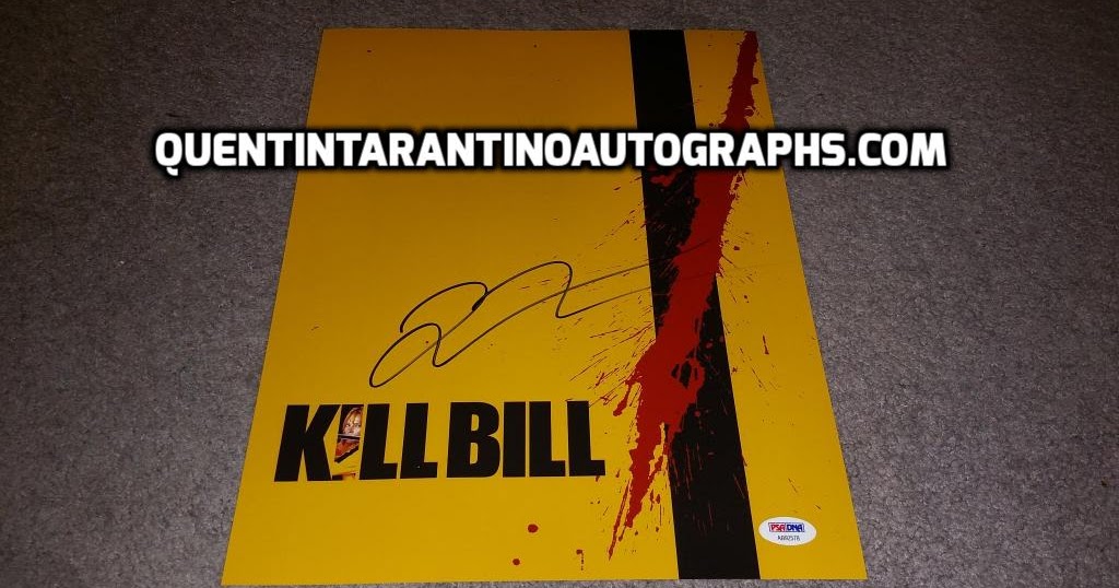 My Quentin Tarantino Autograph Collection: Quentin Tarantino