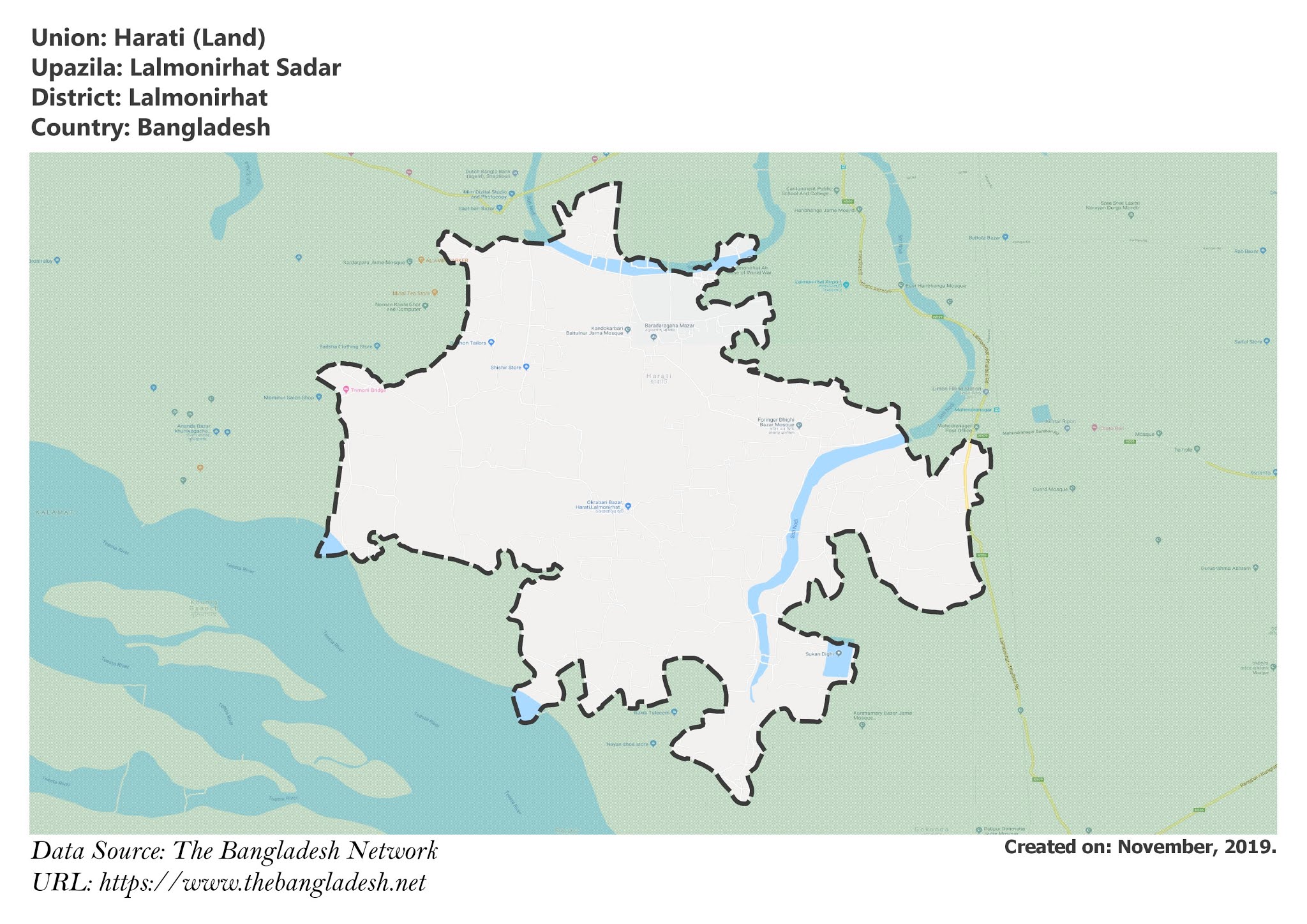 Harati Union, Lalmonirhat