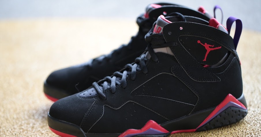 The Sneaker Stop: Air Jordan Retro VII (7) Black/True Red "Raptors ...