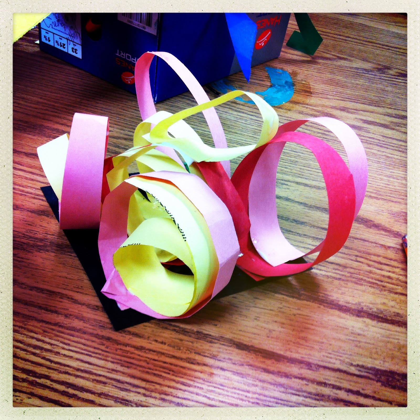 ChumleyScobey Art Room: Paper Cylinder Sculpture