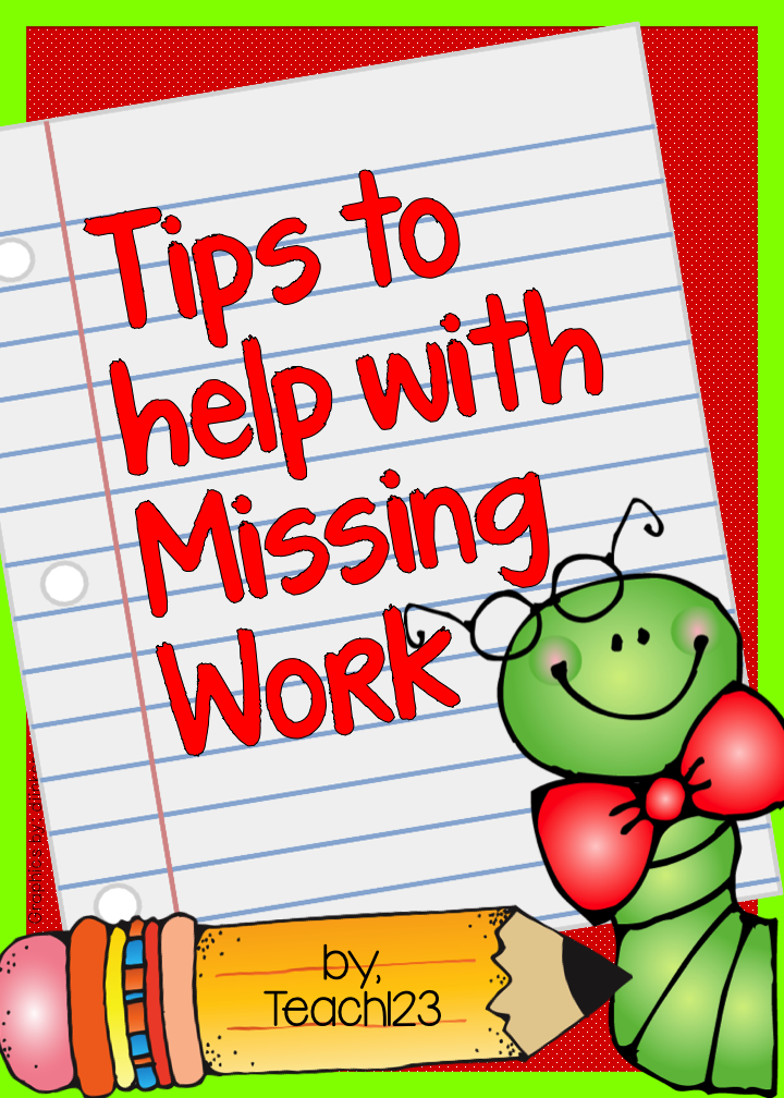 Work Habits: Missing Work | Teach123