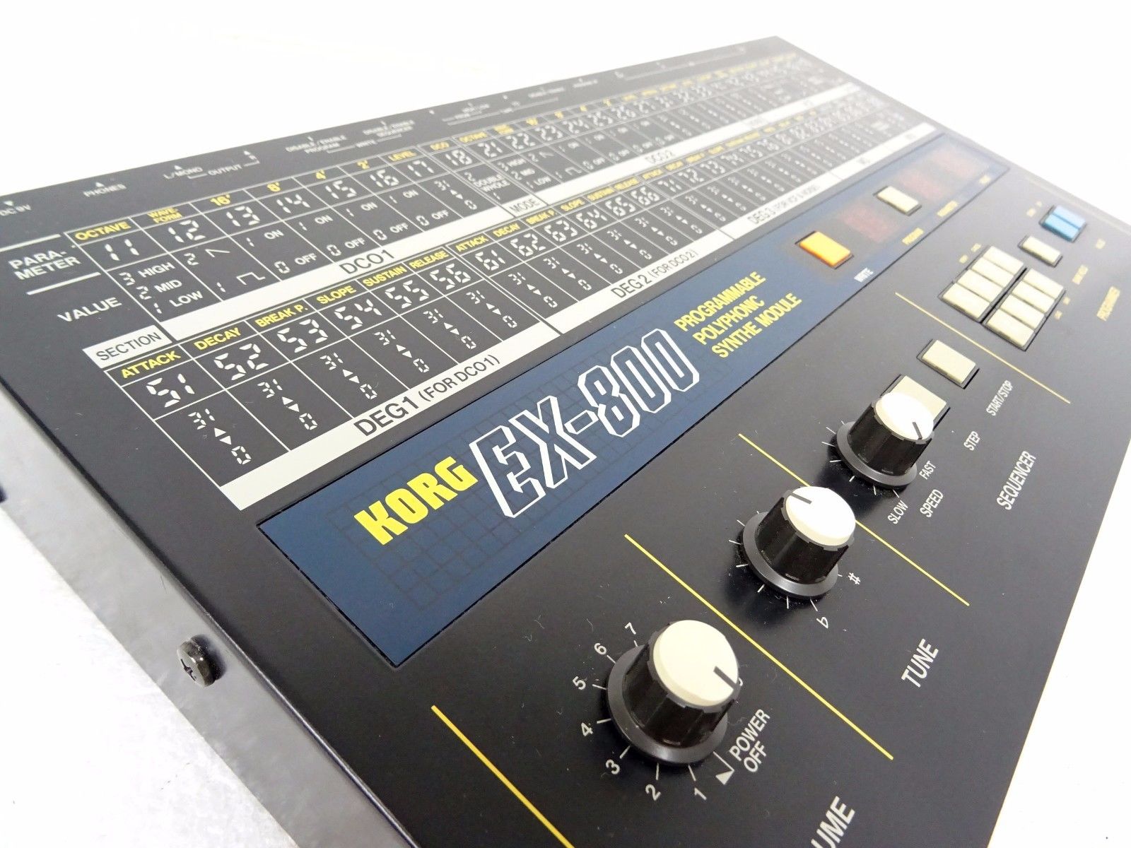 MATRIXSYNTH: Korg EX-800 Vintage Programmable Analog Synth Module w ...