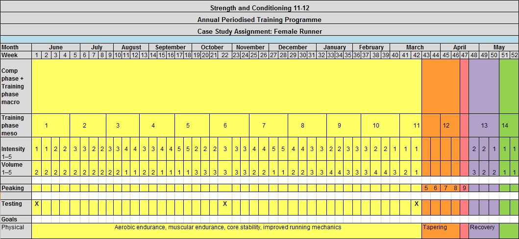 MAC Strength & Conditioning Case Study Assignment: Annual Periodised ...