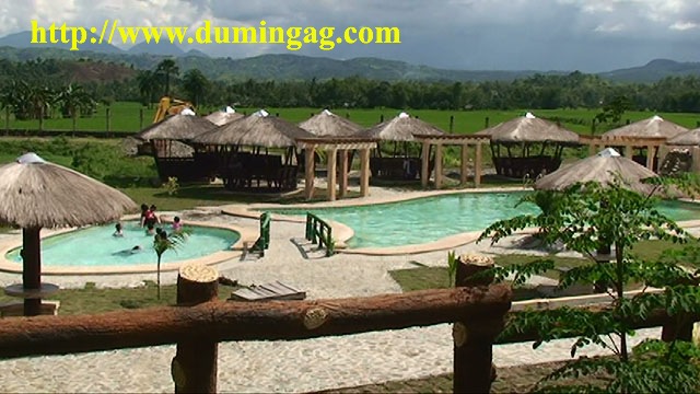 The beautiful falls and pool