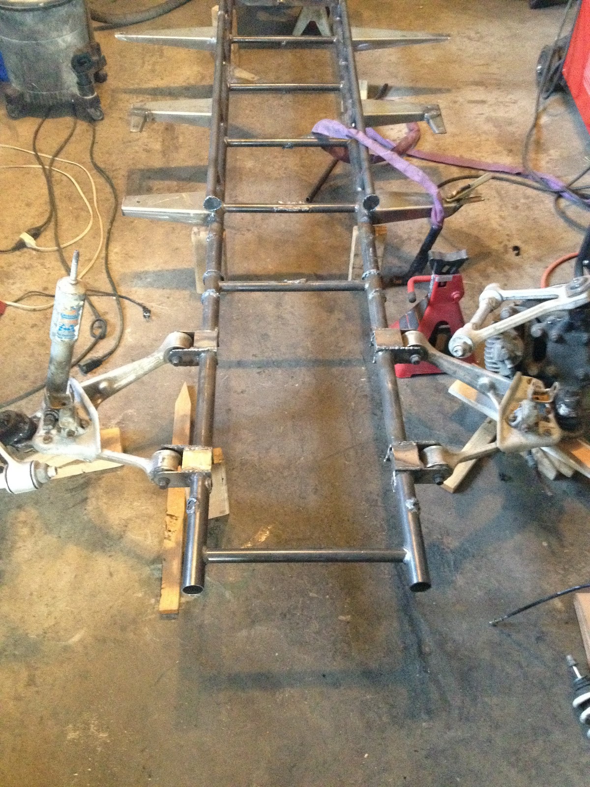 Crockett Motor Works: Frame Mods and body prep for lay-up