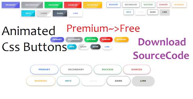 Animated Bootstrap Premium Buttons Free [SourceCode] - Hello Dear Code