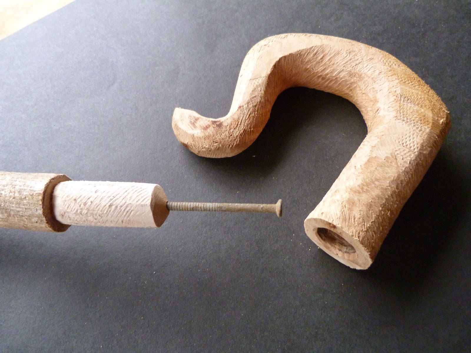 Woolshed 1: Making a wooden handled shepherd's stick.