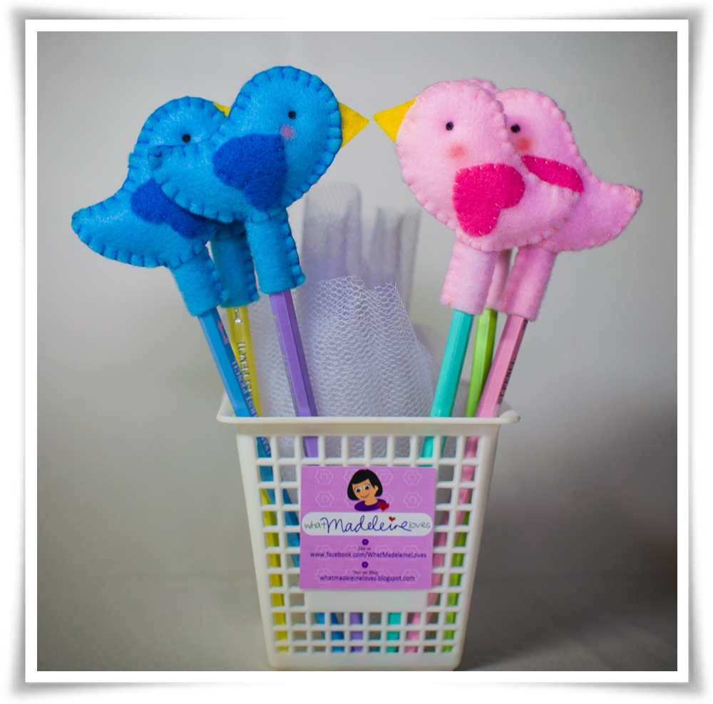 what madeleine loves: Felt Project: Pencil Toppers