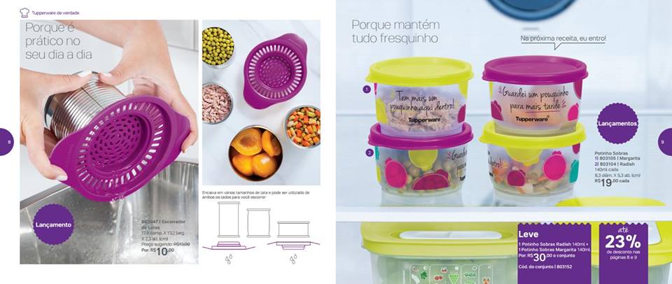 Casa da Aline: Vitrine Tupperware 05/2018